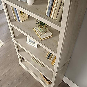 Sauder Select Collection 5-Shelf Bookcase, Chalked Chestnut finish
