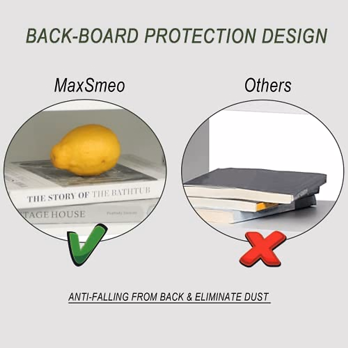 MaxSmeo Nightstand, Mid Century Modern Side Table Bedroom with Storage, Small End Bedside Table with Solid Wood Legs for Living Room, Office Small Spaces (Black)