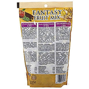 Sunseed 3 Pack of Fantasy Fruit Mix Treat for Cockatiels and Lovebirds, 11 Ounces Per Pack