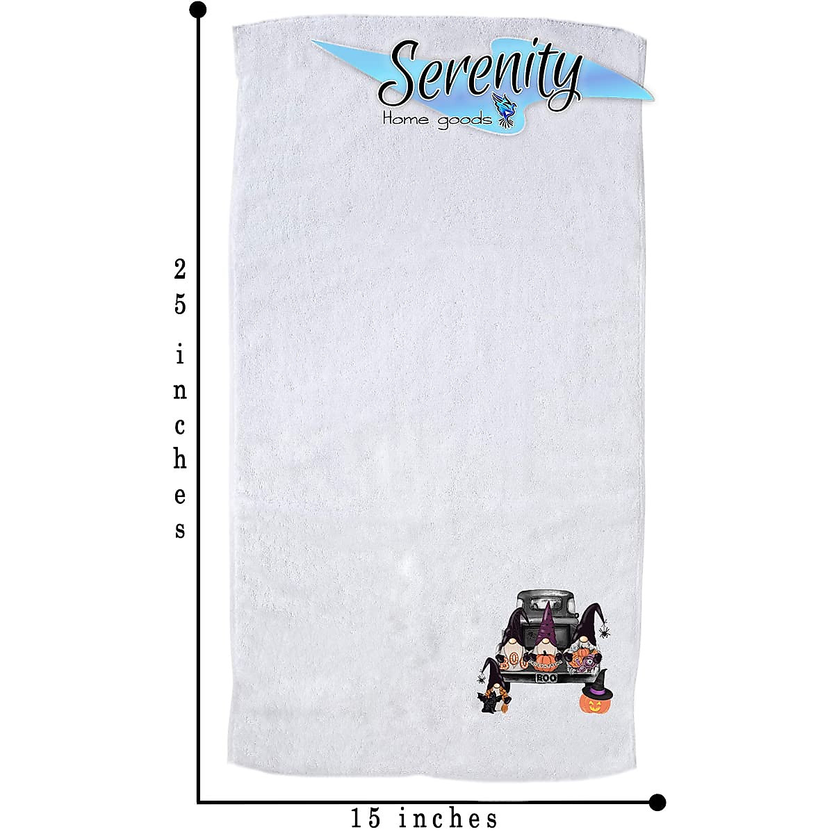 Halloween Decoration | Fall Kitchen Towels | Hand Towels For Bathroom | Pumpkin Decor | Gnome Witch Bat Black Cat Orange | Harvest Thanksgiving Halloween Decorations For Home