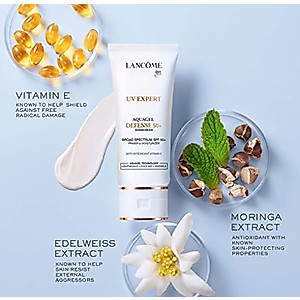 Lancôme UV Expert Primer & Moisturizer With SPF 50 - Prep, Hydration & Face Sunscreen Protection - With Vitamin E & Moringa Seed Extract - 1.0 Fl Oz