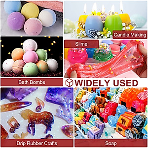 CHANGTIKEJI Mica Powder，48 Colors - 10g/Bottle of Natural Pigment Powder for Epoxy Resin，Soap Making，Candle Making,Lip Gloss,Car Freshies,Dye,Nail Polish,Bath Bombs