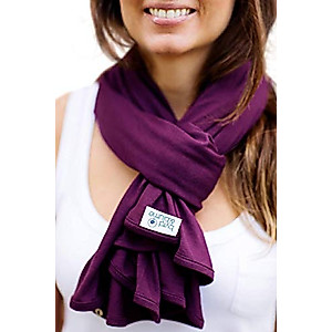 Byrd & Blume Maternity Nursing Cover Breathable Lightweight Breastfeeding Cover Wrap Shawl Scarf Poncho Adjustable Snaps Full 360 Degree Coverage Stroller Blanket Infant Car Seat Canopy (Navy)