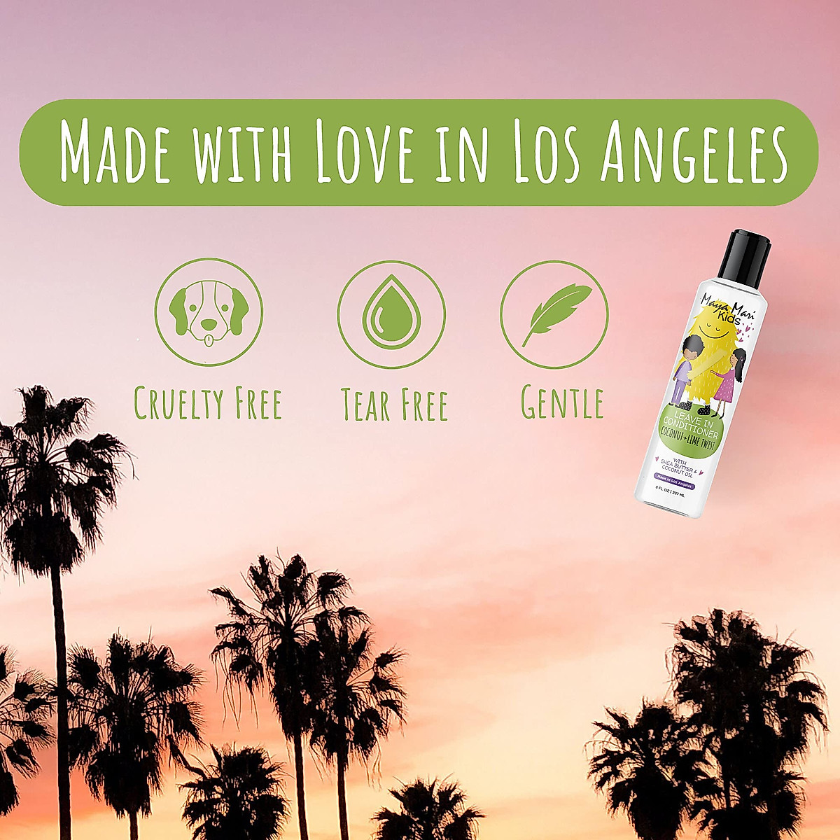 MAYA MARI - Kids Leave-in Conditioner With Coconut Oil, Shea Butter, and Marula Oil, Coconut and Lime Twist, 8 oz