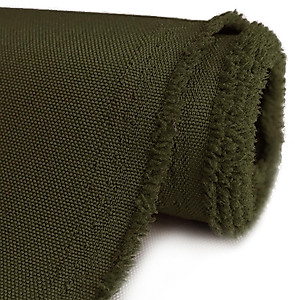 Konelia Waterproof Canvas Fabric by The Yard Outdoor Upholstery Fabric 600D Cordura Polyester Fabric Water Resistant Sewing Fabric for Chair Patio Cushion Purse Tote Bag Interior 3 Yard Army Green