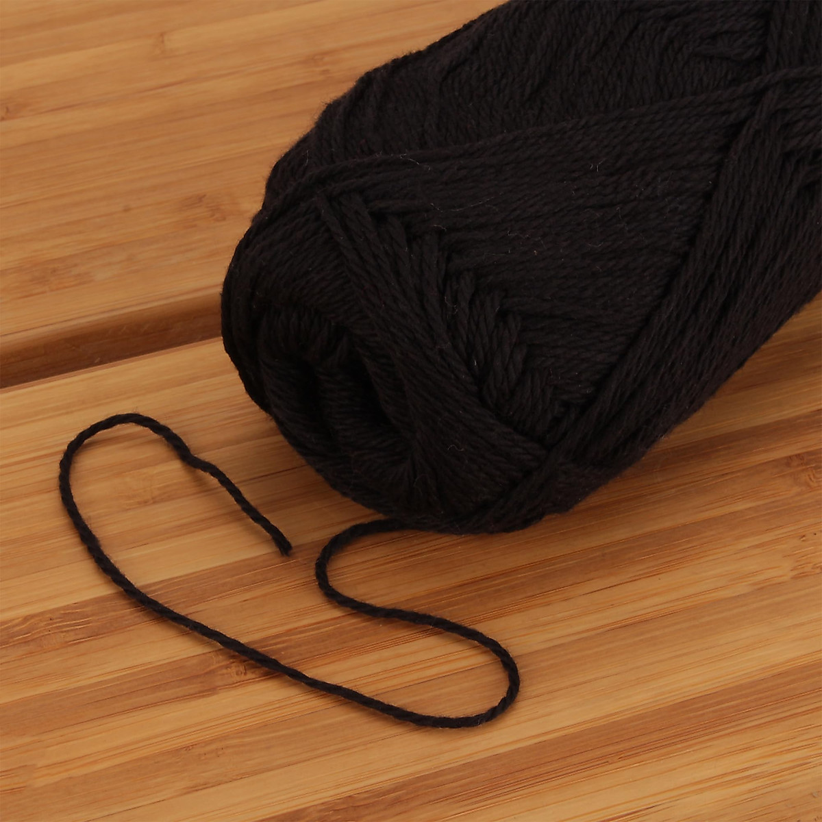 JubileeYarn Cotton Select Yarn - Sport Weight - 50g/Skein - Witching Hour Black - 4 Skeins