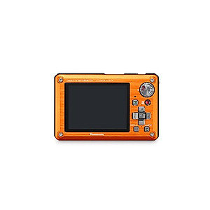 Panasonic Lumix DMC-TS1 12MP Digital Camera with 4.6x Wide Angle MEGA Optical Image Stabilized Zoom and 2.7 inch LCD (Orange)