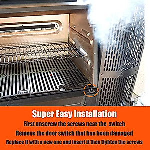 DONSIQIZZ 2-Pack Hopper Lid/Door Switch Kit Replacement Part for Masterbuilt Gravity Series 560/800/1050 XL & Digital Charcoal Grill + Smokers