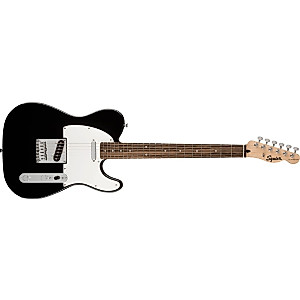 Squier Bullet Telecaster SS Electric Guitar, with 2-Year Warranty, Black, Laurel Fingerboard