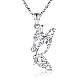 Semicolon Butterfly Necklace Survivor Encouragement Story Isnt Over Yet Struggle Depression Inspired Necklace 925 Silver Pendant Jewelry Gift for Women (Silver)