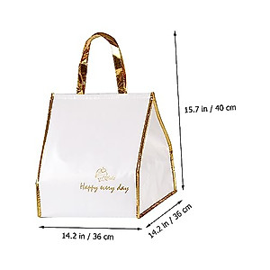 ULTECHNOVO Packing Cold Insulation Portable Plastic Shopping Bags Ice Packs for Lunch Bags Backpacking Food Insulated Bag Food Delivery Bag Insulated Grocery Bag Cake Packing Bag Thermal Bag