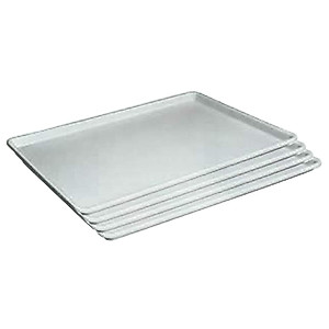 Lot of 4 Replacement Seed Plastic Trays for Any of 30" L x 18" W Bird Cage (White, Lot of Four)