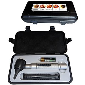 【Lifetime Warranty】4th Generation Doctor Mom LED Pocket Pro Otoscope with Both Adult and Pediatric Disposable Specula Tips, Battery, and Protective Hard Plastic Case