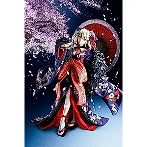 Kadokawa Fate/Stay Night: Heaven's Feel: Saber/Alter (Kimono Version) 1:7 Scale PVC Figure, Multicolor
