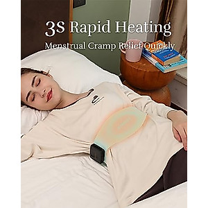 Portable Cordless Heating Pad, Heating Pads for Cramps with 3 Heat Levels, Portable Electric Fast Heating Belly Wrap Belt for Women and Girl