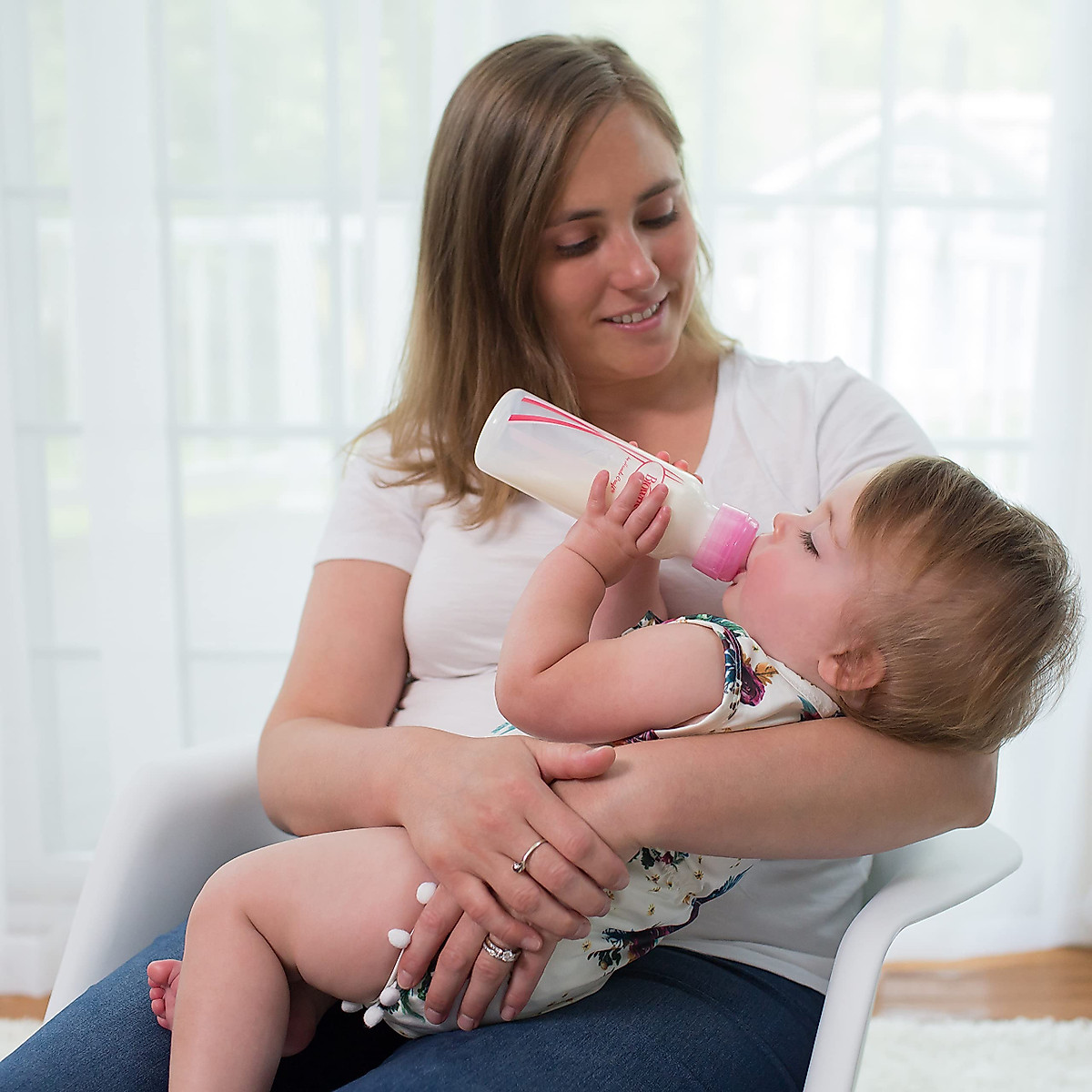 Dr. Brown's Natural Flow Anti-Colic Baby Bottles - Pink - 8oz - 6pk