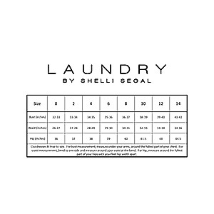 LAUNDRY BY SHELLI SEGAL Women's Midi Cap Sleeve Asymmetrical Knot Front Dresses, Black, Medium