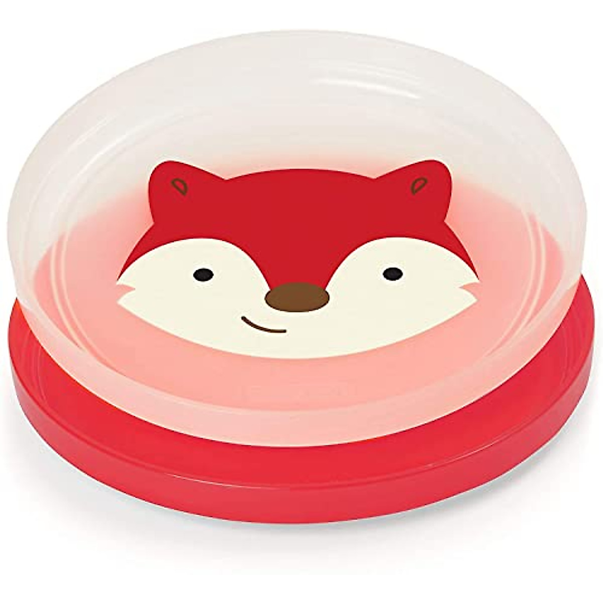 Skip Hop Non-Slip Baby Plates, Zoo Smart Serve, 2 Pack, Fox