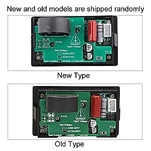 Digital Ampere Voltmeter LED Red and Green Display AC Ampere Meter 2 in 1 Multimeter Panel Dual Ampere Voltage Meter Volt Amp Meter AC60-500V AC 0~50A