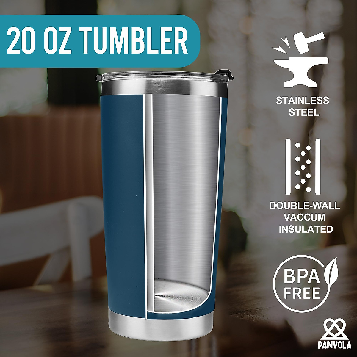 Coach Noun Definition Vacuum Insulated Tumbler Navy Coach Gifts Sports Team Manager Office Boss Appreciation Inspirational Stainless Steel With Removable Lid Drinkware (20 oz)