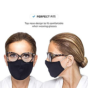 Guria Fashion Protective Cloth Face Mask, Washable Reusable Spandex Fabric - Unisex, 20+ Colors Available