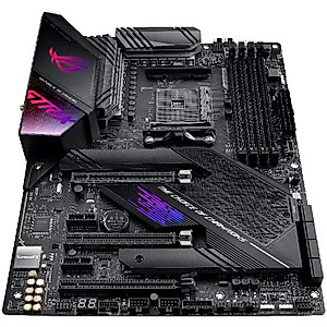 ASUS ROG Strix X570-E Gaming ATX Motherboard with PCIe 4.0, Aura Sync RGB Lighting, 2.5 Gbps and Intel Gigabit LAN, WiFi 6 (802.11Ax), Dual M.2 with Heatsinks, SATA 6GB/S and USB 3.2 Gen 2 (Renewed)