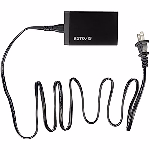 Retevis 5-Port USB Wall Charger Radio Charging Station Compatible with RT68 RB28 RT19 RT22P NR10 RT18 RT22S H777 RB89 RT86 RT45P RB29 Baofeng Cobra HYT Walkie Talkies and iPhone (1 Pack)