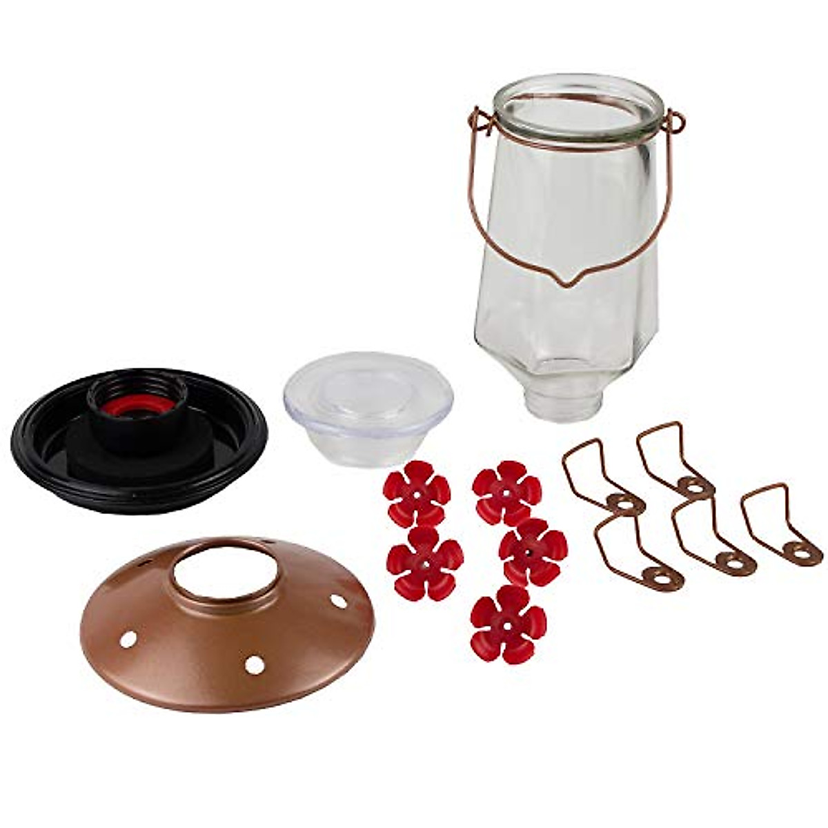 Perky-Pet Perky Pet 9109-1SR Crystal Top-Fill Glass Hummingbird Feeder – 28 oz, Bronze