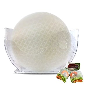 ARGCONNER Summer Roll Water Bowl, Rice Paper Wrappers for Spring Rolls, Holder for Rice Papers Spring Roll Water Bowl (Rice Paper Not Included)