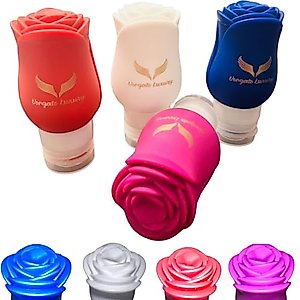 Vorgato Luxury - Travel Toiletry Bottles - Travel Containers for Toiletries Leak proof - Toiletry Bottles - Travel Size Containers - TSA Approved Travel Bottles - 3oz Silicone 4pcs