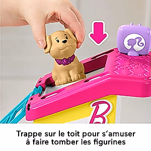 Fisher-Price Little People Barbie Toddler Playset Play and Care Pet Spa with Music Sounds & 4 Pieces for Ages 18+ Months
