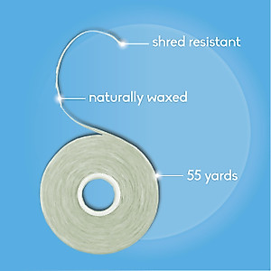 The Humble Co. Dental Floss (4pack) - Vegan, Waxed Dental Floss with Xylitol, 55 Yards of Adult and Kids Floss for Gum Care and Dental Care (Mint)