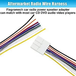 Fiegromech Car Radio Stereo Wiring Harness Adapter Replacement for Nissan Subaru Infiniti Aftermarket Car CD DVD Head Unit Wire Cable