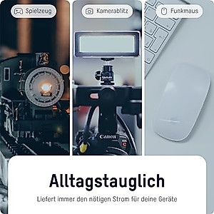 ANSMANN 9V Rechargeable Batteries 300mAh pre-Charged Low Self-Discharge NiMH 9 Volt Battery 9V Battery (2-Pack)