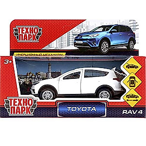 Toyota RAV4 Diecast Car 1/36 Scale Compact Crossover SUV - Russian Collectible Metal Model