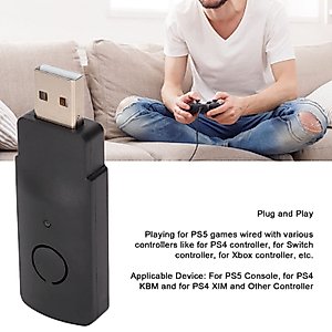 Heayzoki for Gaming Adapter, for Beloader Adapter Keyboard Mouse Converter USB Adapter for Console for Ps4 Kbm for Ps4 Controller