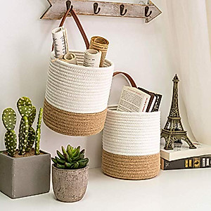 Goodpick Woven Hanging Basket Set (Set of 2)