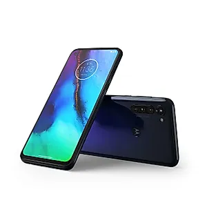 Motorola Moto G8 Play (32GB, 2GB RAM) 6.2" HD+ Display, Dual SIM GSM Unlocked (AT&T/T-Mobile/Metro) - XT2015-2 - International Version (Raspberry, 32GB + 64GB SD + Case Bundle)