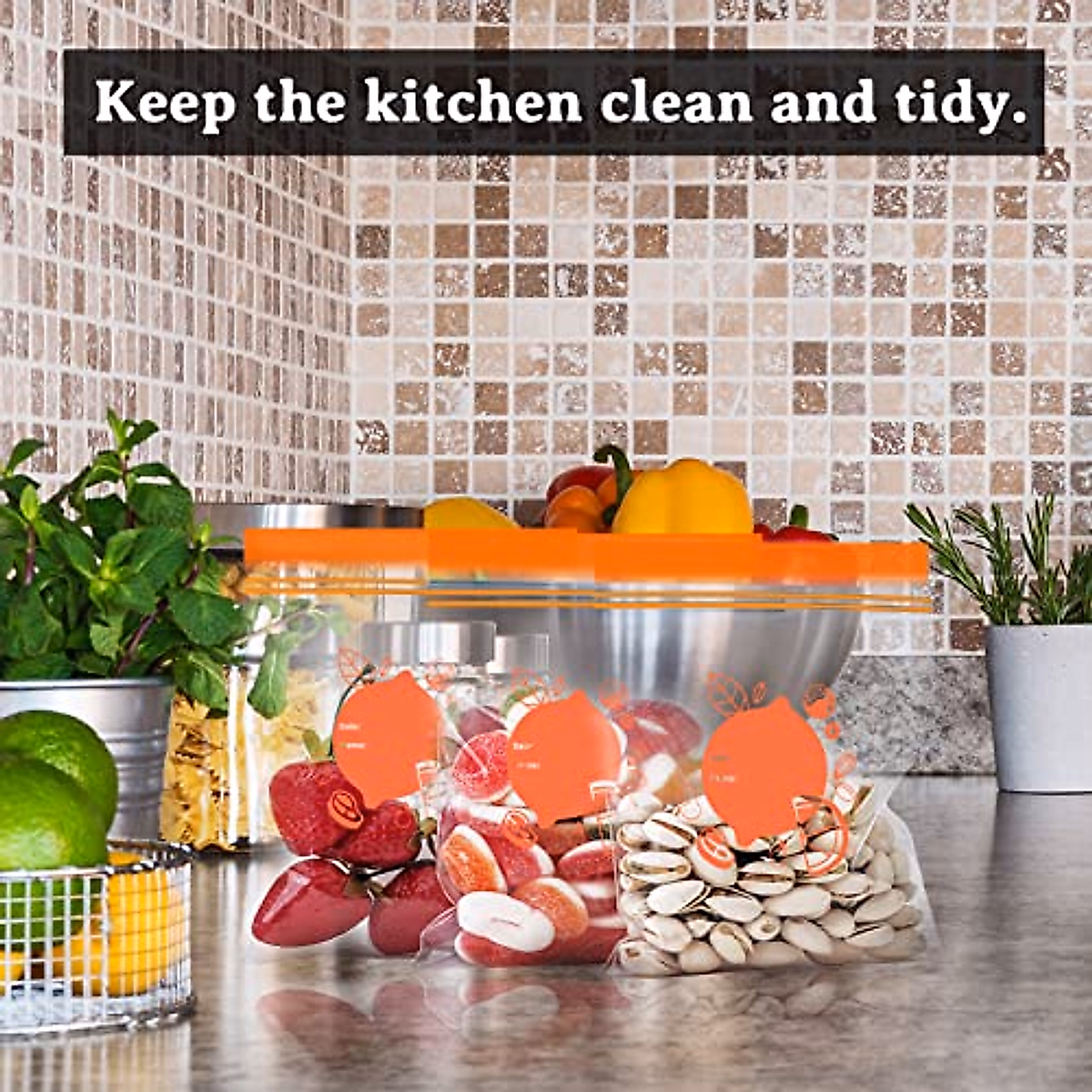 BRATA 15 PACK Reusable Storage Bags for food,BPA FREE Reusable Ziplock Bags Freezer Bags,Gallon Ziplock Bags for Liquid food Sandwich Meat Fruit Veggies Snack,Thaw in Microwave