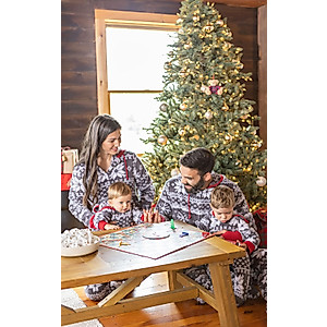 PajamaGram Family Pajamas Matching Sets - Christmas Onesie, Gray, Pets, SM