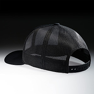 LARIX Trucker Hat - Mayfly - Black/Gray - Mens Fly Fishing Hat Fishing Cap
