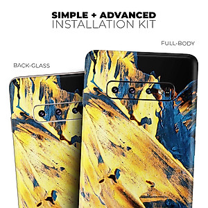 DesignSkinz Liquid Abstract Paint V43 Protective Vinyl Decal Wrap Skin Cover Compatible with The Samsung Galaxy S20 (Screen Trim & Back Glass Skin)