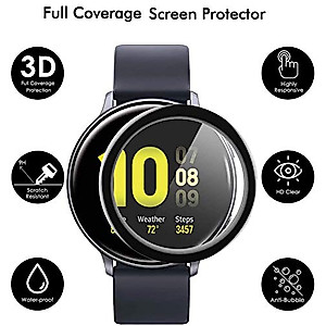 Compatible for Amazfit GTS 2 Mini Screen Protector, YOUkei 3D Full Coverage PET Soft Screen Protector Film for Amazfit GTS 2 Mini Fitness Smart Watch (3 pack)