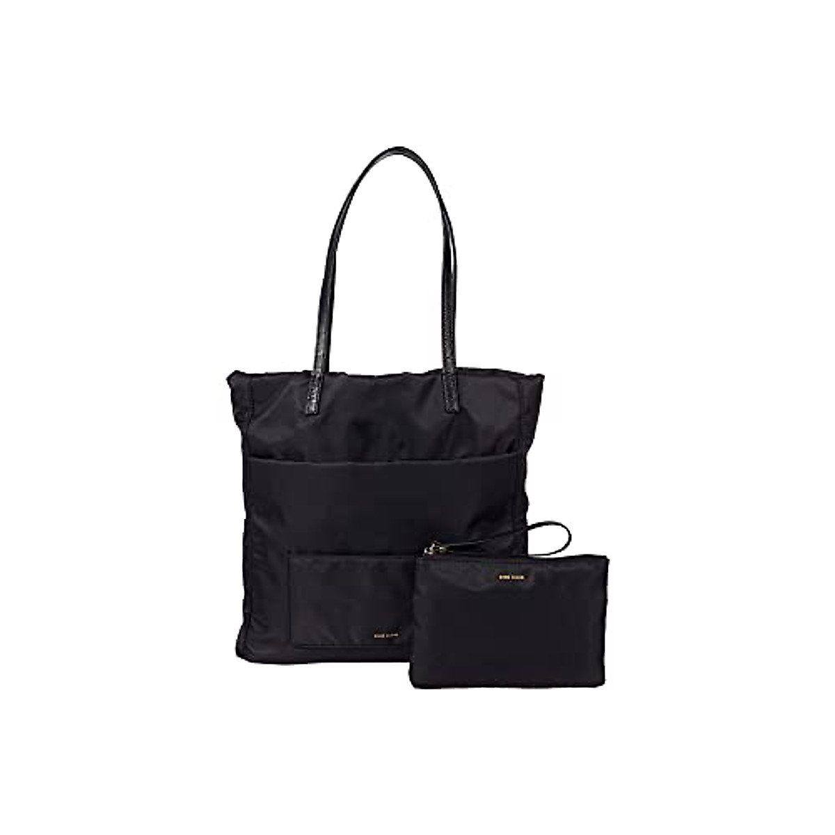 Anne Klein Nylon NS Tote, Black/Black