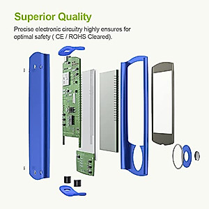 AUVON Rechargeable TENS Unit Muscle Stimulator, 24 Modes 4th Gen TENS Machine with 8pcs 2"x2" Premium Electrode Pads for Pain Relief