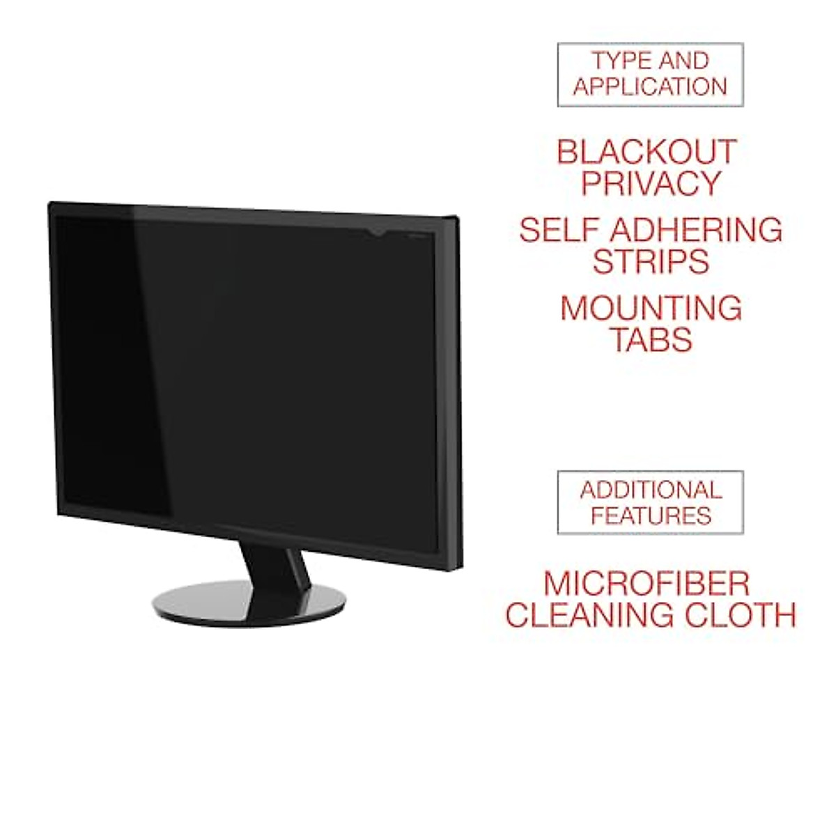 Innovera Blackout Privacy Filter for 23" Widescreen Flat Panel Monitor, 16:9 Aspect Ratio