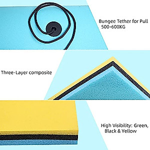 Lykos Floating Mat Foam Pad 9FT/18FT X6 FT Water Recreation and Relaxing for Pool Beach Lake River Water Floating Mat for Adults and Kids (Yellow, 9 FT)