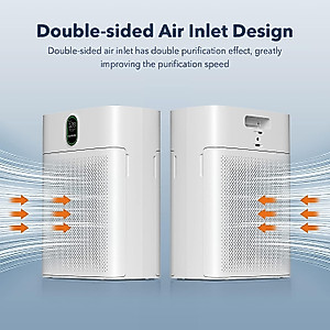 MORENTO HY4866 Air Purifiers for Large Room 4.5L Humidifier, White