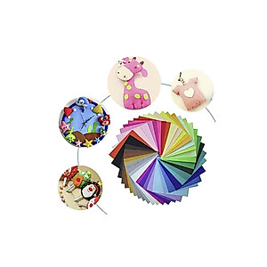 YYCRAFT Stiff Felt Sheets 9 Inch X 12 Inch - 24 Pcs Pack, White(Thickness:1.2mm)