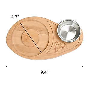 WILLOWDALE Margarita Salt Rimmer Set w/Coasters, Margarita Glass Rimmer for Cocktails Bamboo Sugar and Salt Rimmer for Drinks, Tequila Gifts for Men Margarita Kit Bar Tools for 4.7" Margarita Glasses